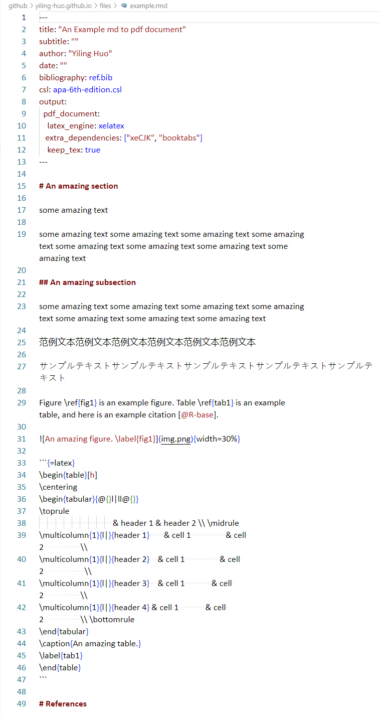 My Workflow Of Creating Pdf And Docx Files Using Rmd And Markdown Yiling Huo